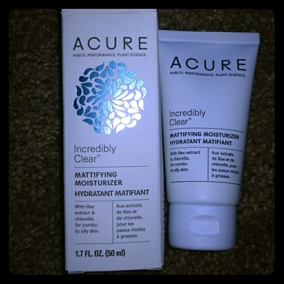 Acure | Skincare | Brand New Acute Incredibly Clear Moisturizer | Poshmark